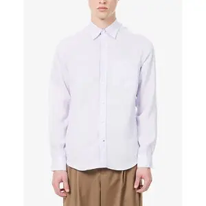 Dunhill Pointed-collar Regular-fit Linen Shirt