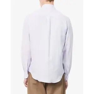 Dunhill Pointed-collar Regular-fit Linen Shirt