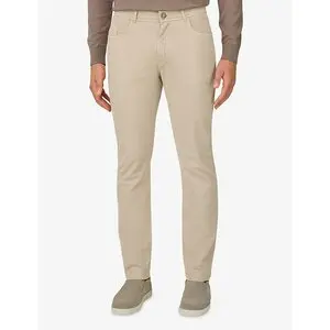 Boggi Milano Straight Regular-fit Stretch-denim Jeans - Beige