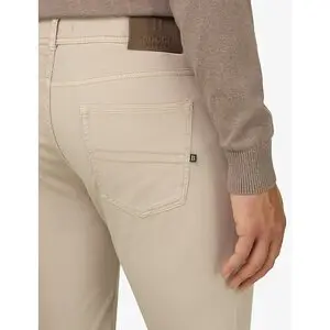 Boggi Milano Straight Regular-fit Stretch-denim Jeans - Beige
