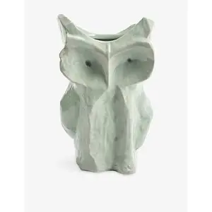 SERAX Owl Vase After Midnight Stoneware Vase - Light Blue