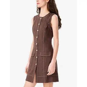 OMNES Raphi Button-front Mini Dress