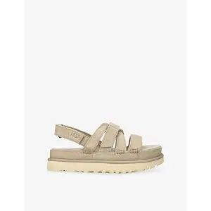 UGG Goldenstar Gleam Suede Sandals - Beige