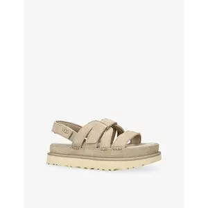 UGG Goldenstar Gleam Suede Sandals - Beige