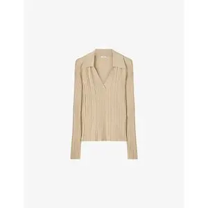 JOSEPH Chelia Plissé Knitted Top