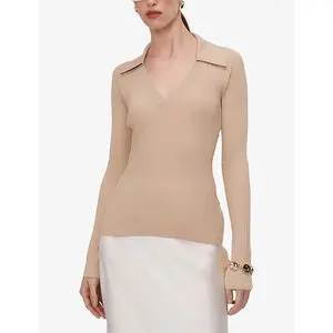 JOSEPH Chelia Plissé Knitted Top