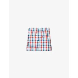 Derek Rose Classic-fit Cotton Boxer Shorts - Blue