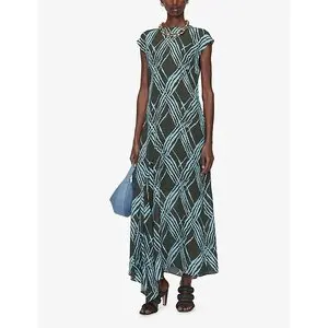JOSEPH Lauri Checked Maxi Dress