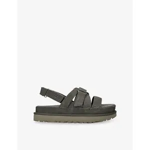 UGG Goldenstar Gleam Suede Sandals - Grey/dark