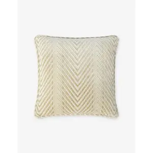 Missoni Ziggy Zigzag-pattern Velvet Cushion 40cm X 40cm - White