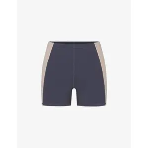 NIKESKIMS Matte Shine Workout Shorts - Deep Royal/stone