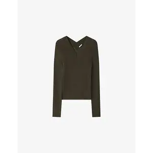 JOSEPH Harti V-neck Knitted Top