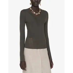 JOSEPH Harti V-neck Knitted Top