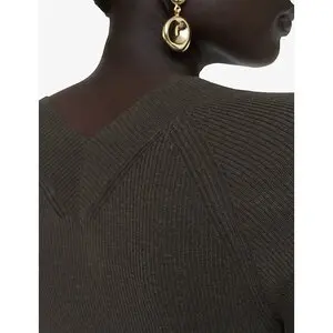 JOSEPH Harti V-neck Knitted Top