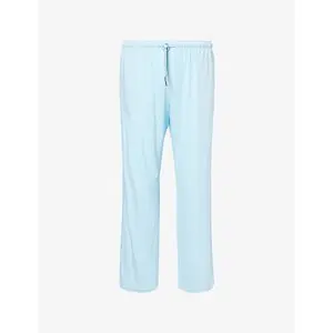 Derek Rose Basel 25 Modal-jersey Trousers - Blue