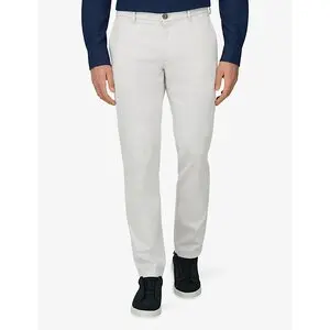 Boggi Milano Straight Regular-fit Stretch Cotton-blend Trousers