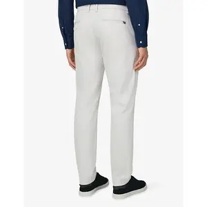 Boggi Milano Straight Regular-fit Stretch Cotton-blend Trousers