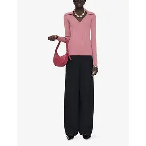JOSEPH Chelia Plissé Knitted Top