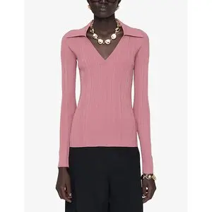 JOSEPH Chelia Plissé Knitted Top