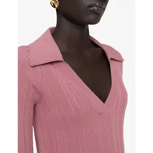 JOSEPH Chelia Plissé Knitted Top