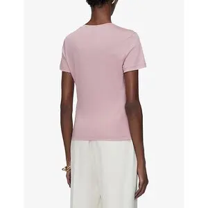 JOSEPH Cotton-jersey V-neck T-shirt