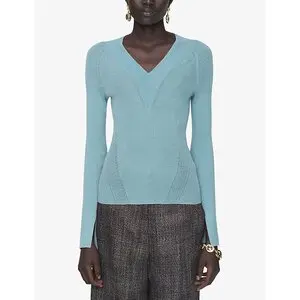 JOSEPH V-neck Knitted Top