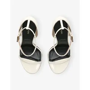 TOM FORD Vertigo Patent-leather Heeled Sandals - Bone