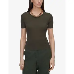 JOSEPH Belarb Ribbed Knitted Top - Palm Leaf