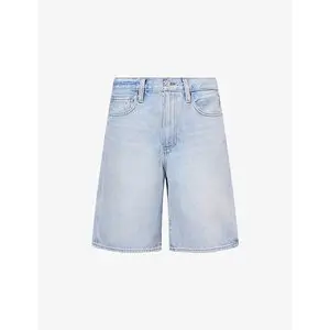 Paige Faye High-rise Denim Shorts - Siege