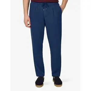 Boggi Milano Tapered Linen Trousers