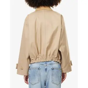 ROHE FRAMES Suede-collar Cotton Blouson Jacket