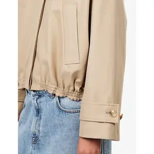 ROHE FRAMES Suede-collar Cotton Blouson Jacket