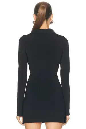 Alexander Wang Long Sleeve Polo Top With Embroidered Logo