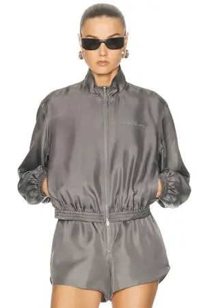 Alexander Wang Zip Up Performance Tops For Women