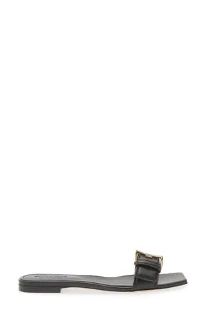 TOD'S Buckle Slide Sandal - Nero