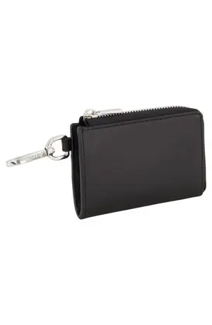 Vince Zip Top Leather Card Case