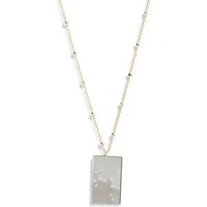 SET & STONES Set & Stones Zodiac Constellation Pendant Necklace Silver Sagittarius