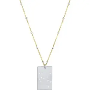 SET & STONES Set & Stones Zodiac Constellation Pendant Necklace Silver Sagittarius