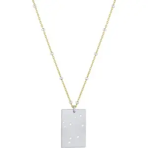 SET & STONES Zodiac Constellation Pendant Necklace - Silver/libra