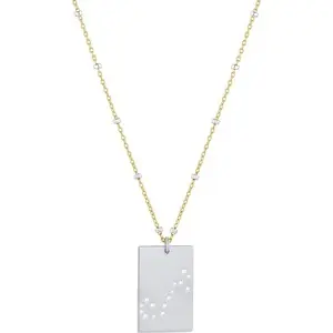 SET & STONES Zodiac Constellation Pendant Necklace - Silver/scorpio