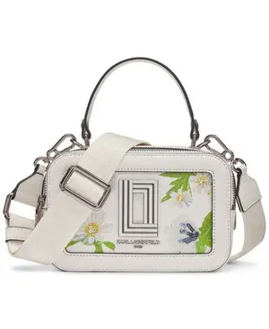 Karl Lagerfeld Paris Simone Floral Embroidery Crossbody - White Multi