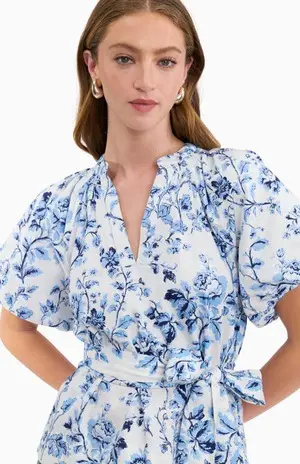 Rebecca Taylor Emelia Printed Blouse