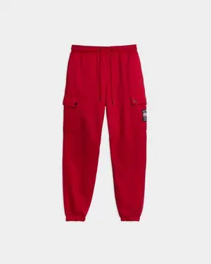 ECKO Cargo Pocket Knit Joggers - True Red
