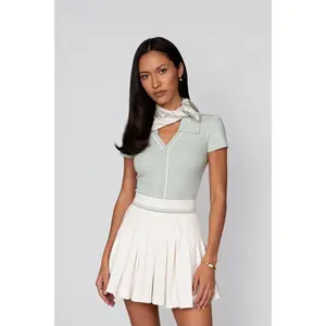FORE-TÉ CLUB ATTIRE Monroe Tennis Skort - Ecru