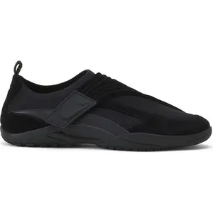 LANVIN Lnv1 Knit And Suede Sneakers - Black/black