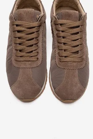 FOREVER & ALWAYS SHOES Unica Leather Sport Sneakers - Mink