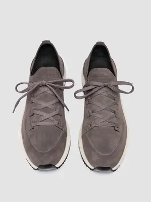 Officine Creative Entire 001 Suede Sock Sneakers - Grey