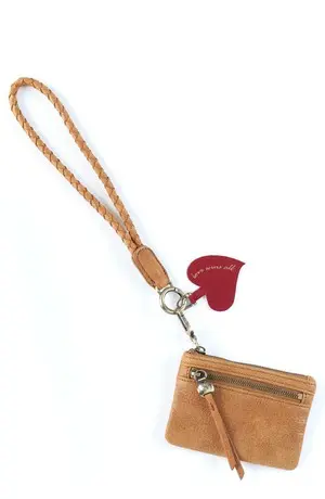 Hobo Leather Phone Wristlet - Whiskey