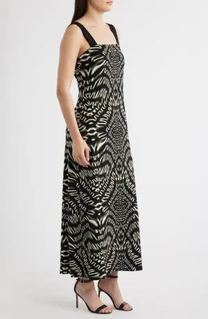 CONNECTED APPAREL Printed Maxi Dress