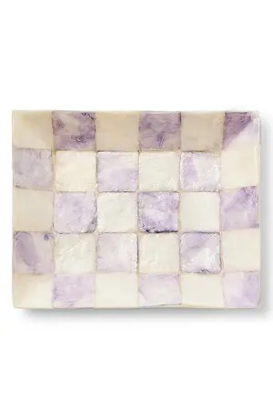 MACKENZIE-CHILDS Check Capiz Soap Dish